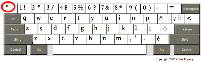 Clavier pour l’innu (Ilnu-Innu Aimun)