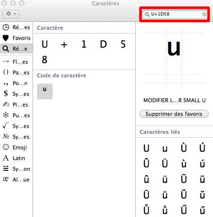 Comment trouver le u exposant unicode dans mon ordinateur? – Innu-aimun