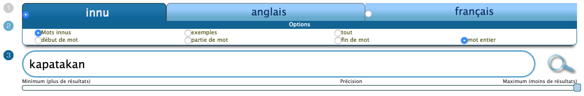Mode d’emploi pour le dictionnaire innu en ligne – Innu-aimun